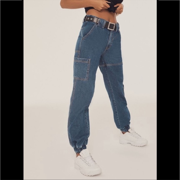 BDG | Jeans | Bdg Urban Outfitters Wm 25 Cargo Jogger Blue Jeans Vtg ...